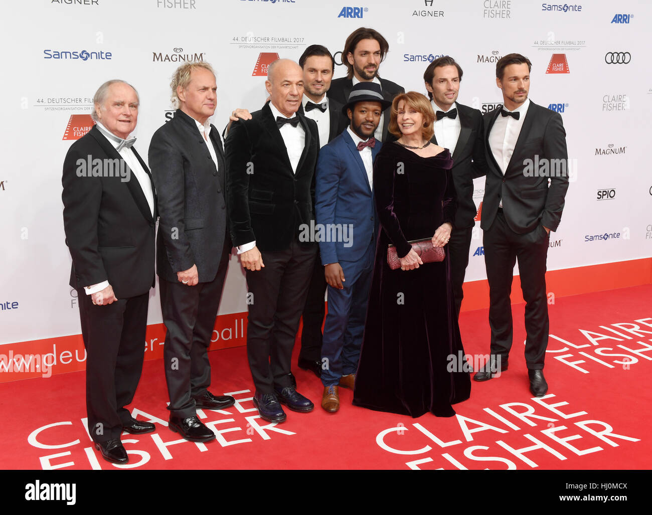 Producer Michael Verhoeven (l-r), actor Uwe Ochsenknecht, actor Heiner ...