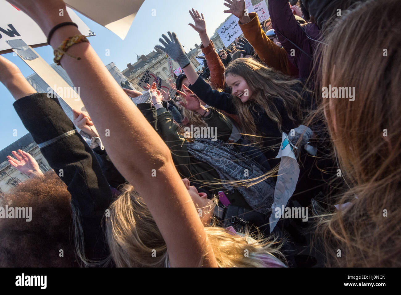 Women's march Paris - 21/01/2017 - France / Ile-de-France (region ...