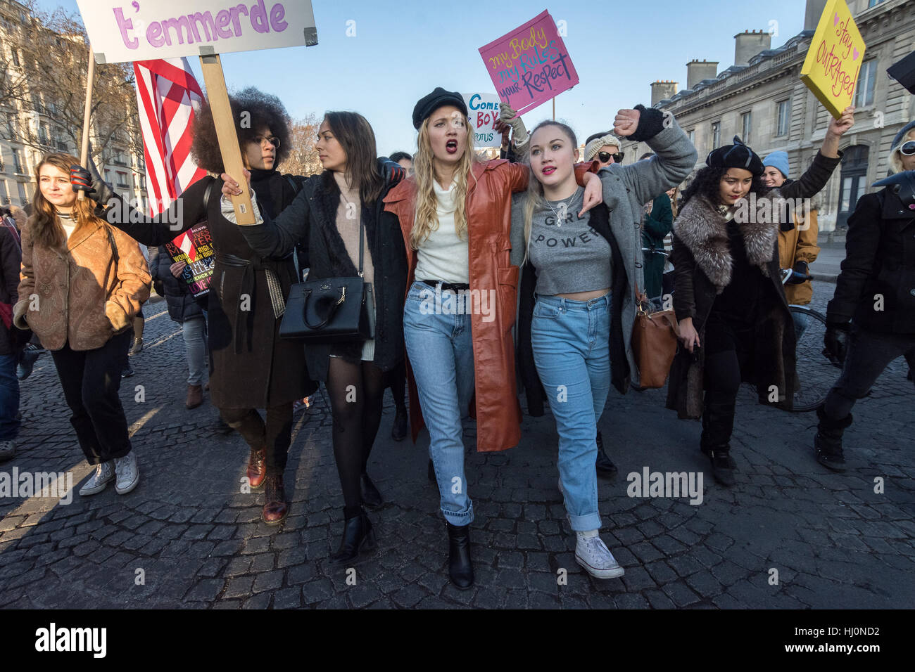 Women's march Paris - 21/01/2017 - France / Ile-de-France (region ...