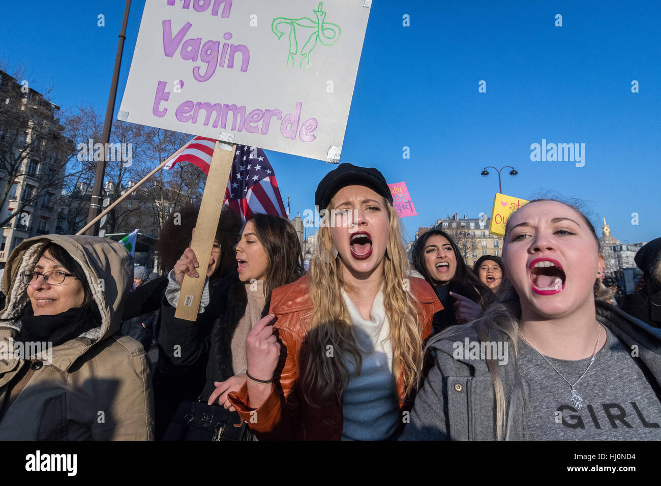 Women's march Paris - 21/01/2017 - France / Ile-de-France (region ...