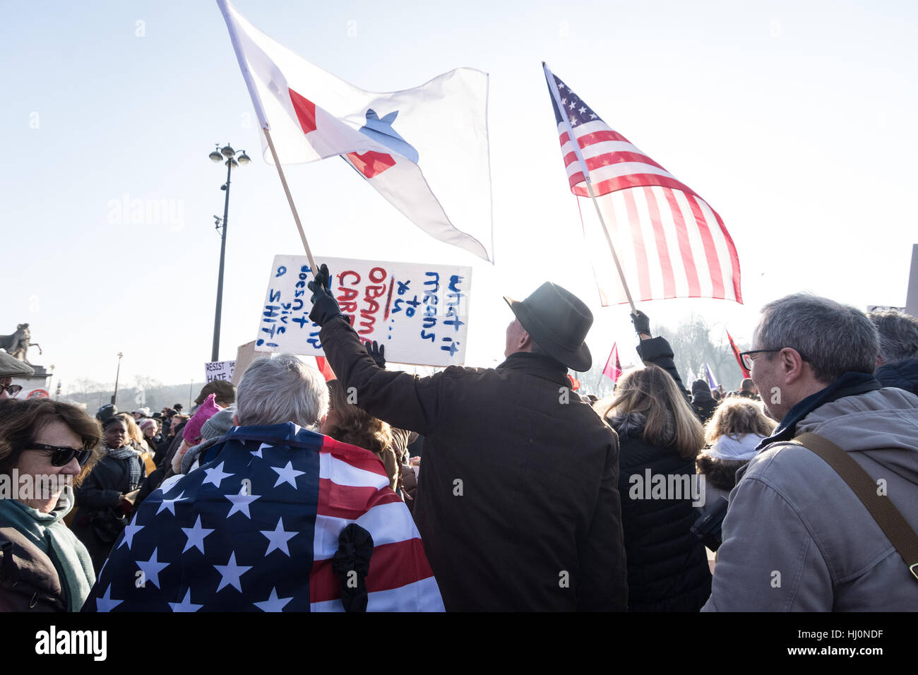 Women's march Paris - 21/01/2017 - France / Ile-de-France (region ...