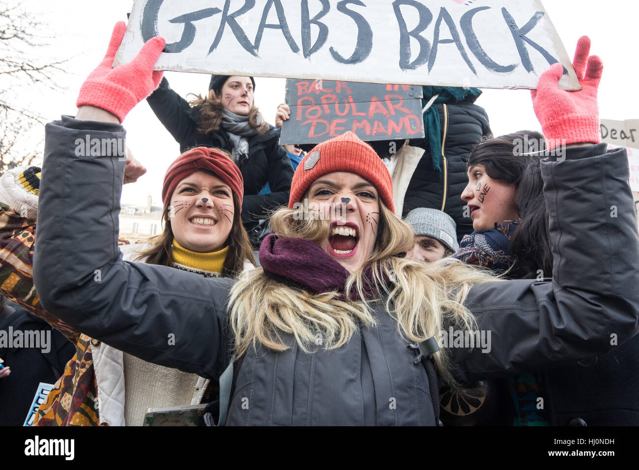 Women's march Paris - 21/01/2017 - France / Ile-de-France (region ...