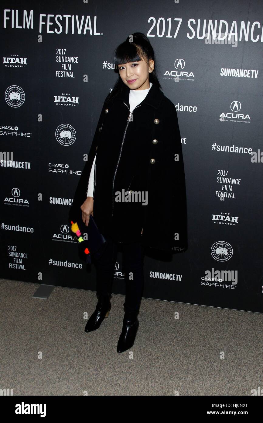 Utah, USA. 21st, January, 2017. Cynthy Wu at arrivals for Before I Fall ...