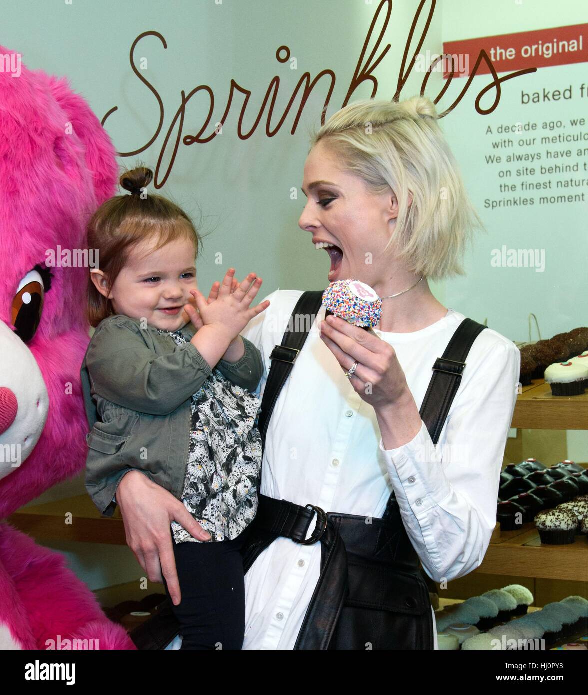 New York, USA. 21st Jan, 2017. Coco Rocha, Ioni James Conran at event ...