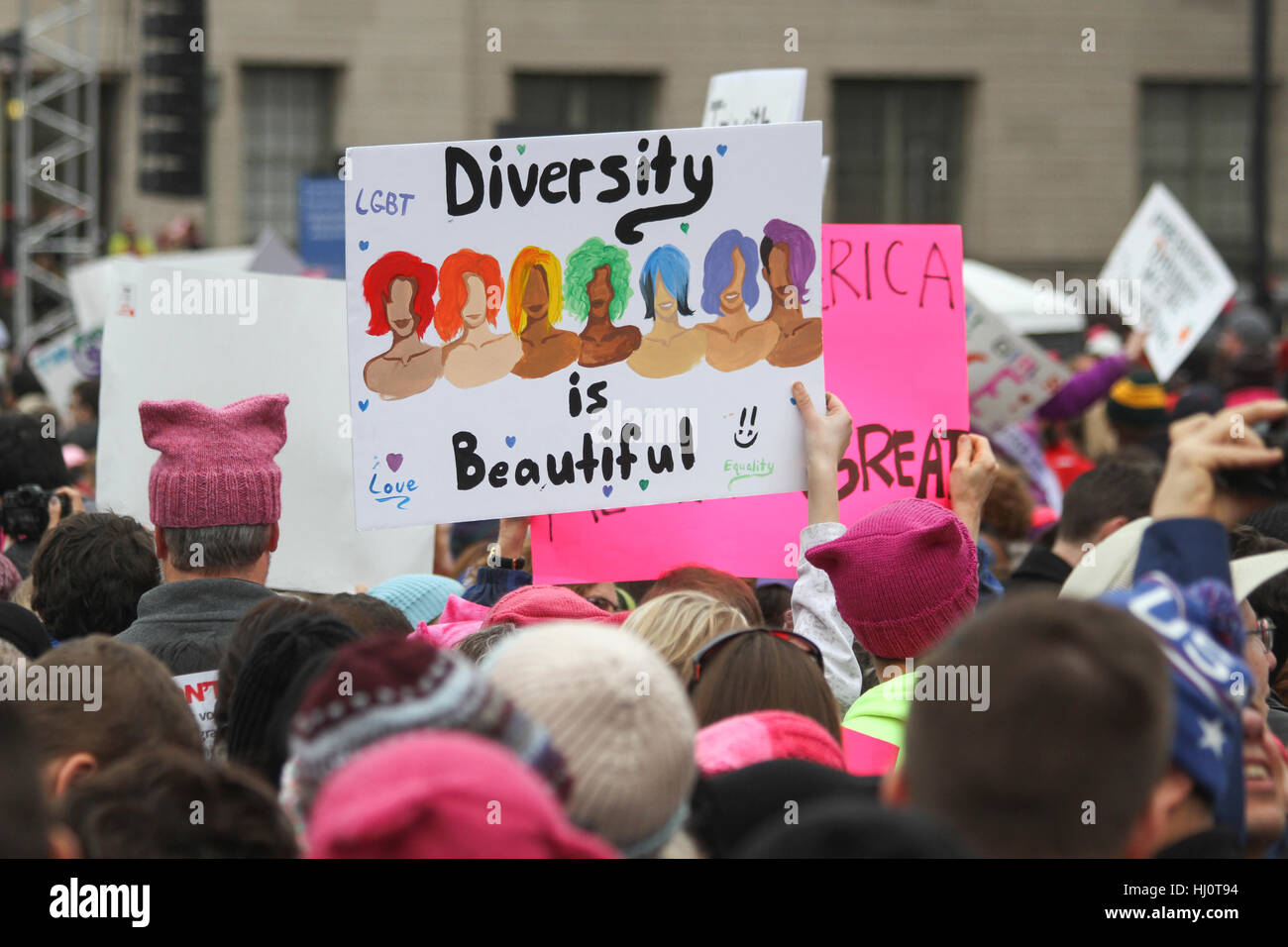 Womens march hats hi-res stock photography and images - Alamy