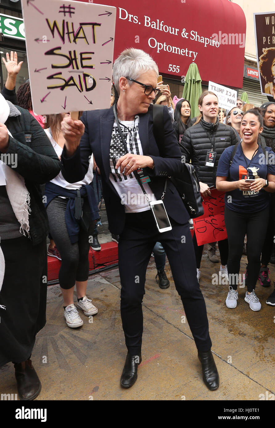 ALos Angeles CA - JANUARY 21: Debbie Allen, Jamie Lee Curtis, At Women ...