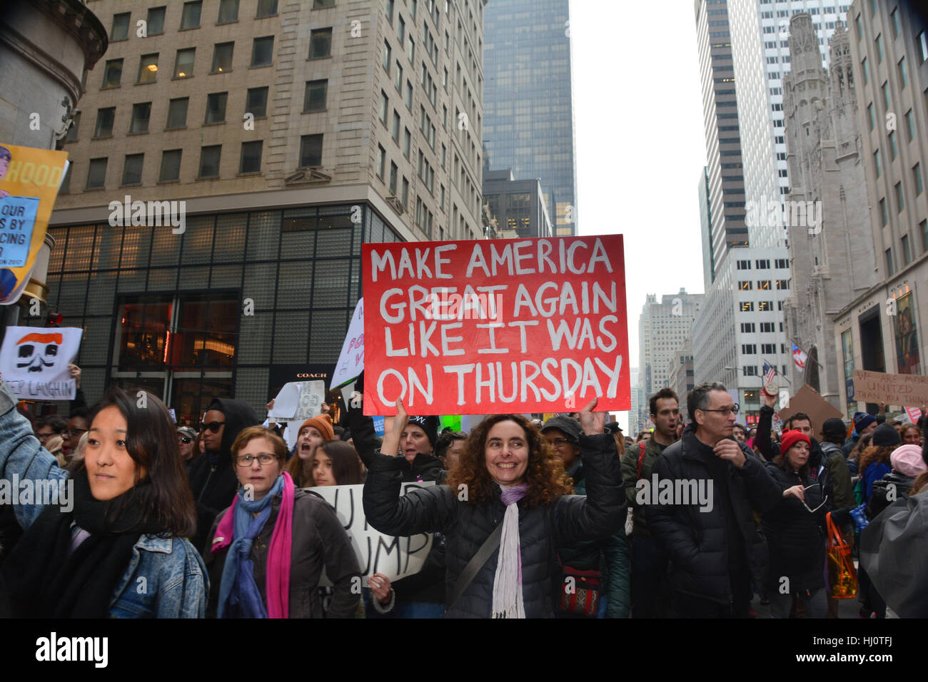 New York, USA. 21st Jan, 2017. Make America Great Again--Like it was on ...