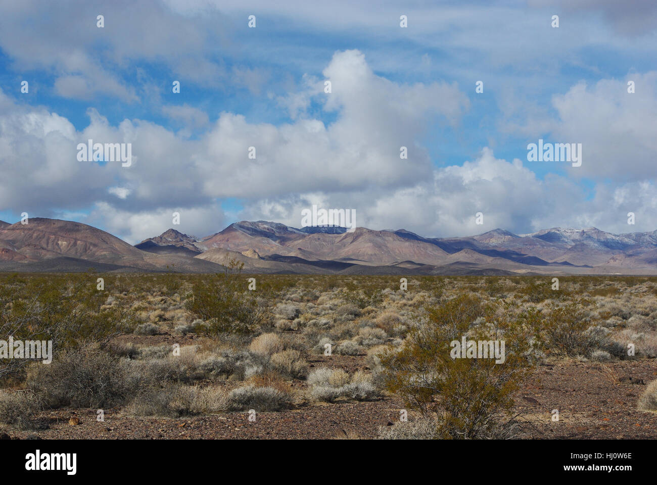 nearing titus canyon with mountains around grapevine peak,nevada Stock ...