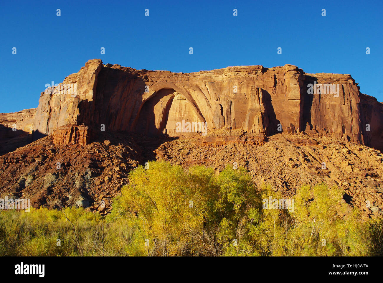 formation, rock, firmament, sky, yellow, wall, blue, desert, wasteland ...