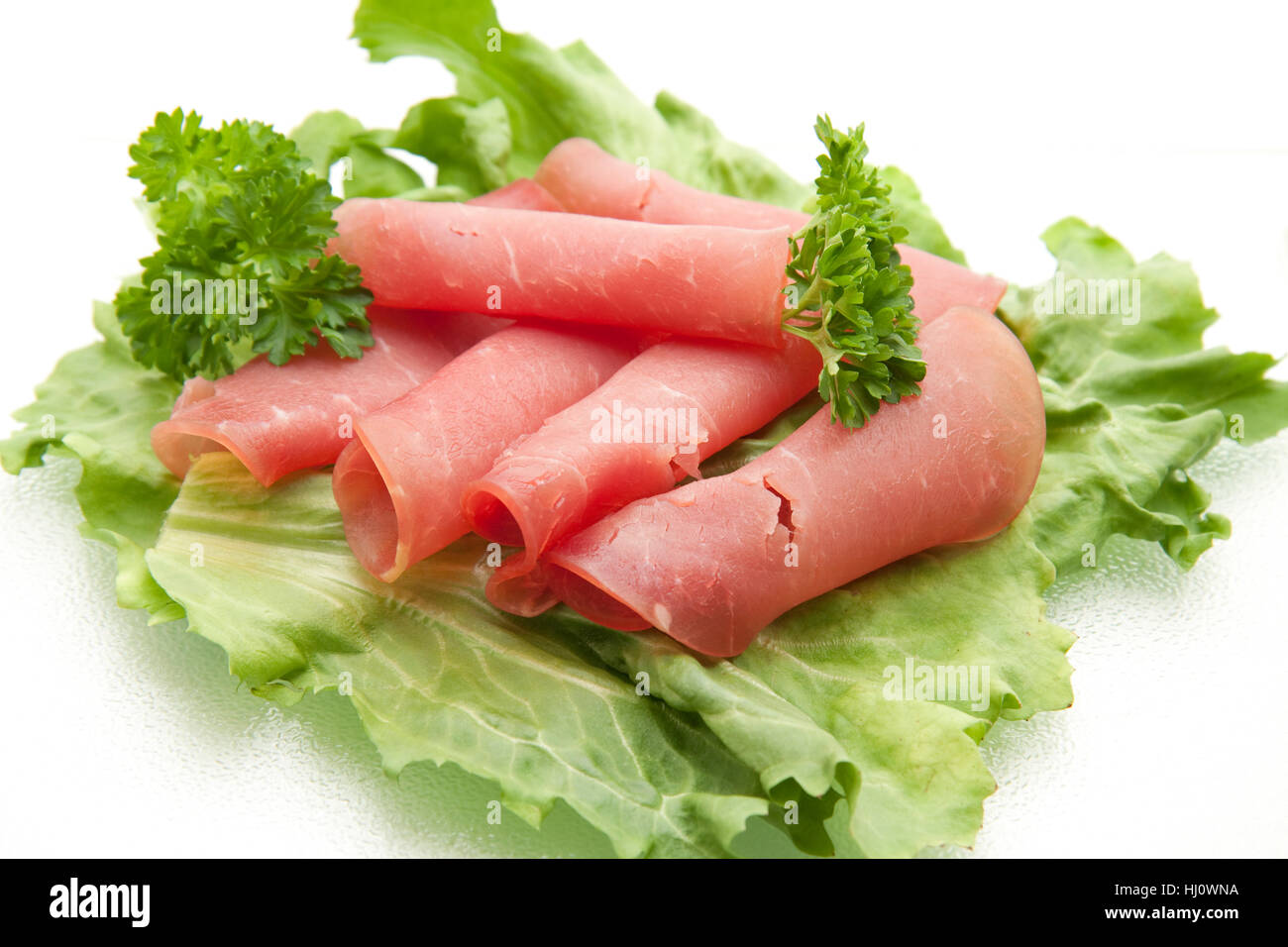 fresh salmon ham Stock Photo - Alamy