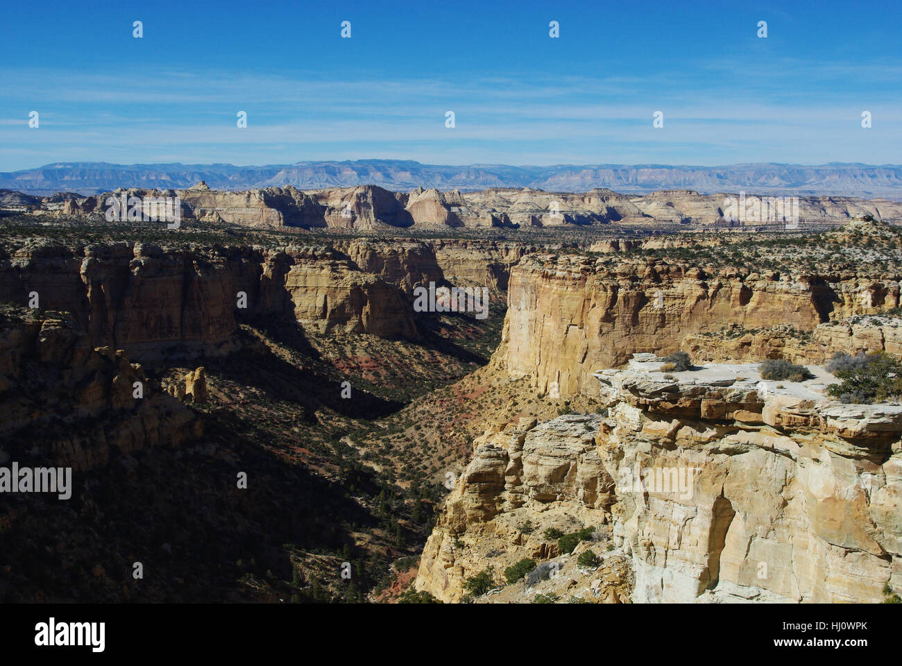rock, shrub, ravine, sight, view, outlook, perspective, vista, panorama ...