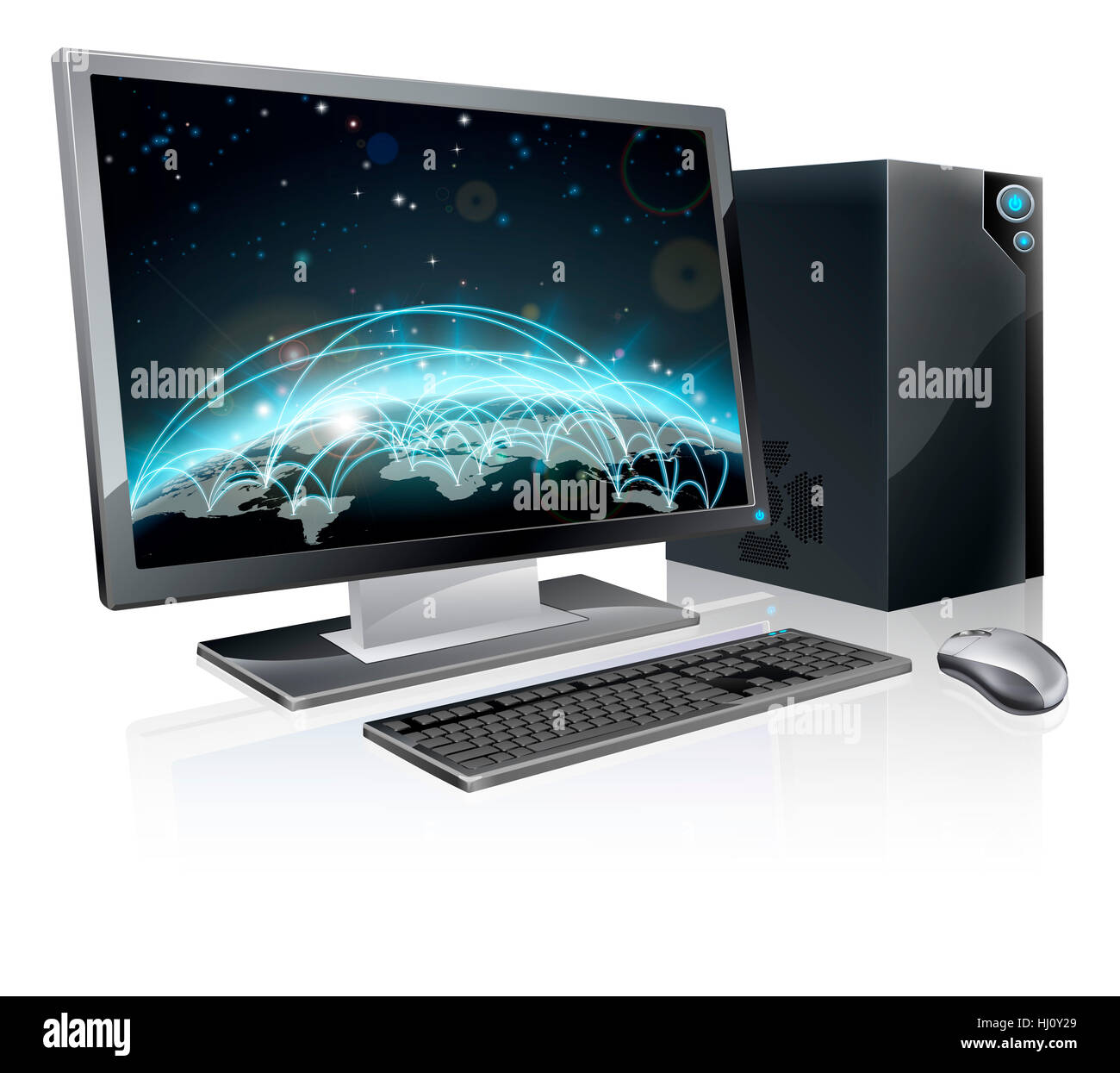 Network links transport map Cut Out Stock Images & Pictures - Alamy