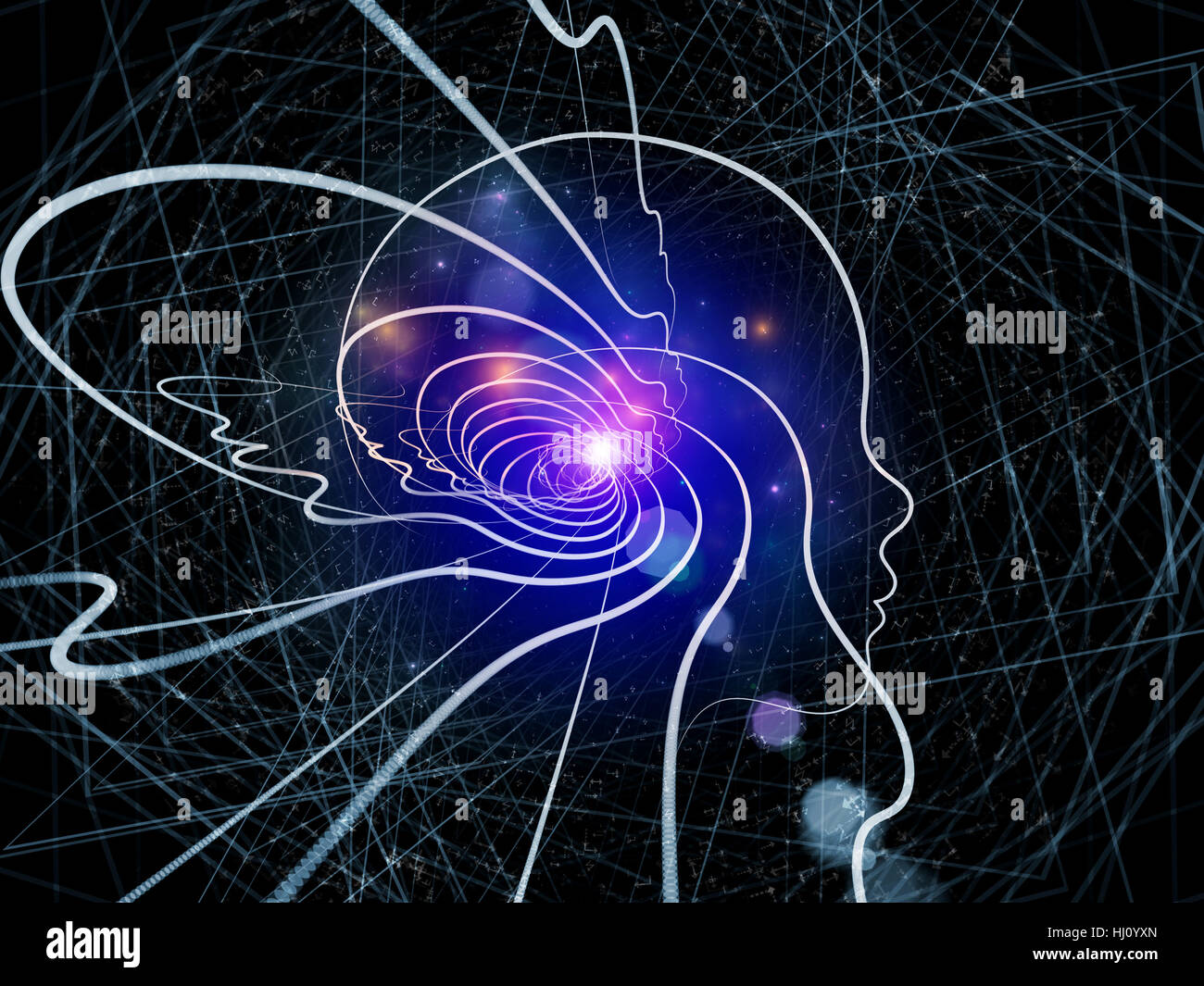 profile, calculation, arrangement, composition, space, face, human ...