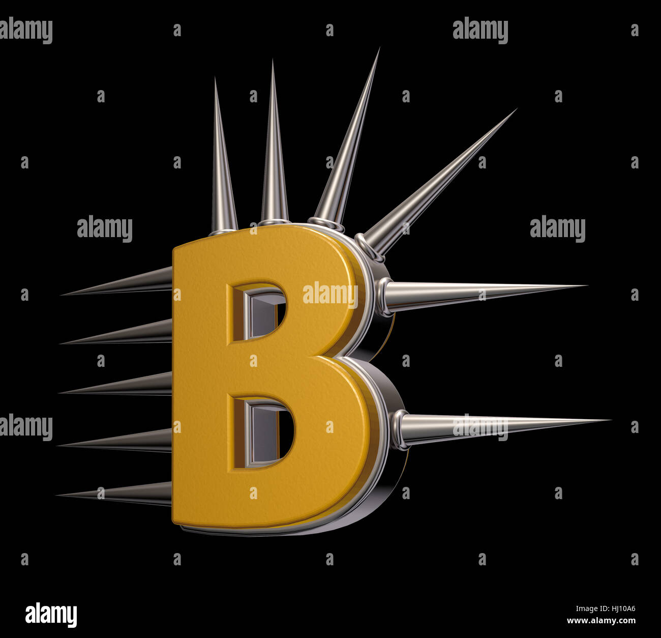 thorn letter b Stock Photo - Alamy