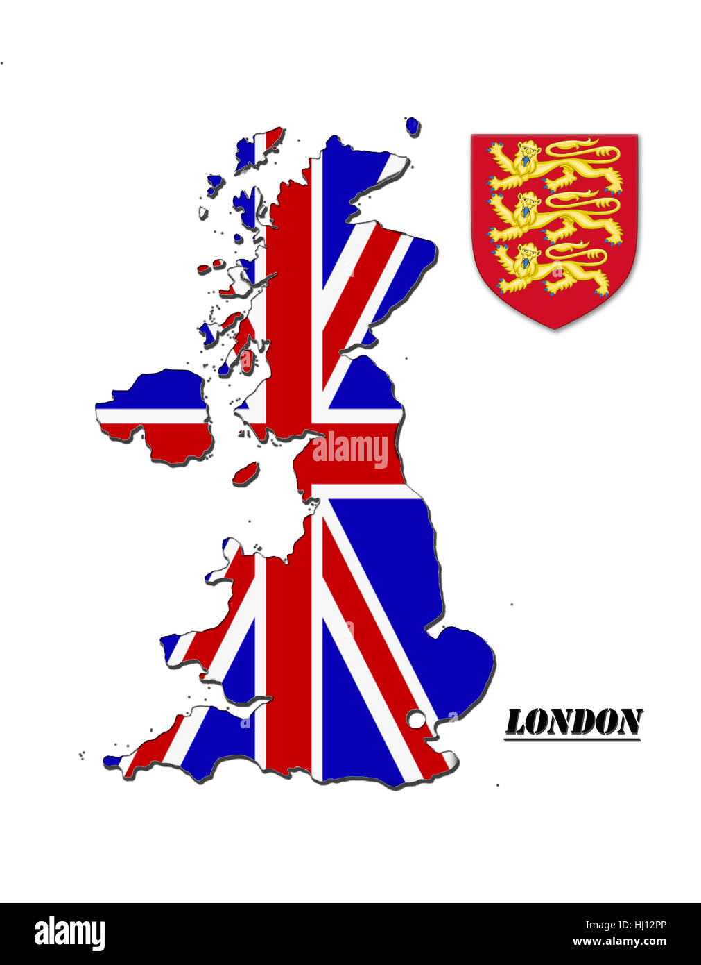 England ireland scotland wales map hi-res stock photography and images ...