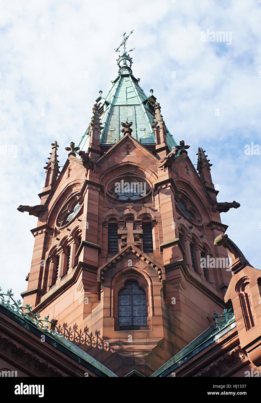 church, monument, chapel, burial-place, grave chapel, ornaments, blue ...