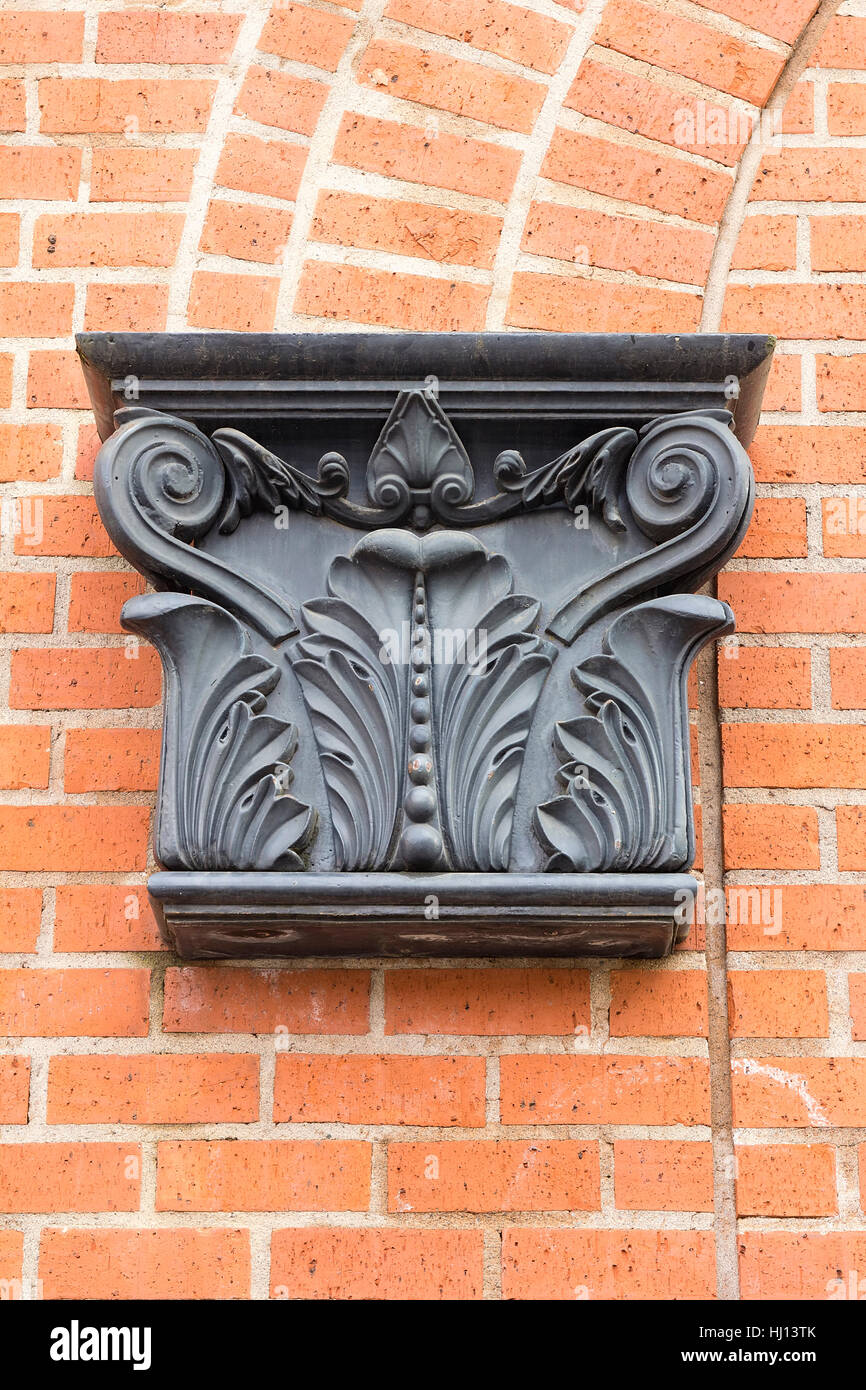 architectural, detail, antique, baroque, greek, wall, classical, brick ...