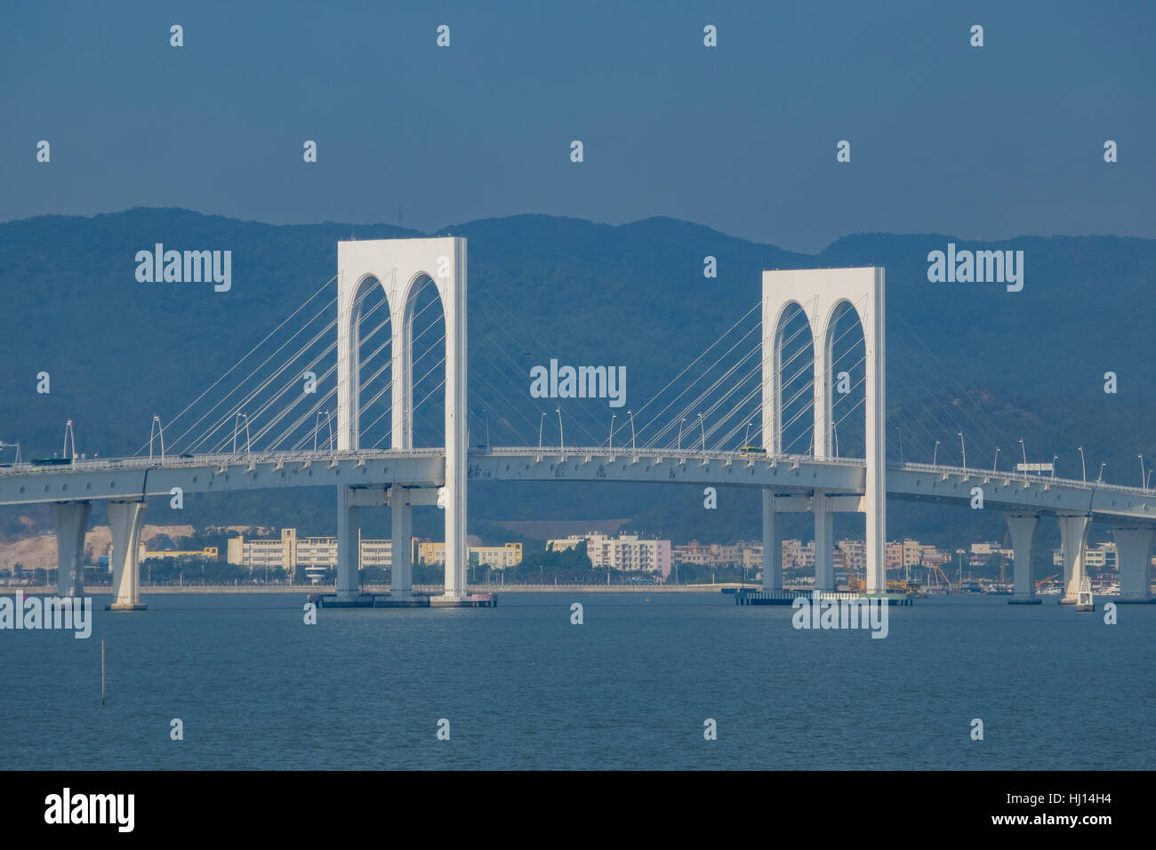 Morning view of the Sai Van Bridge at Macau, China Stock Photo - Alamy