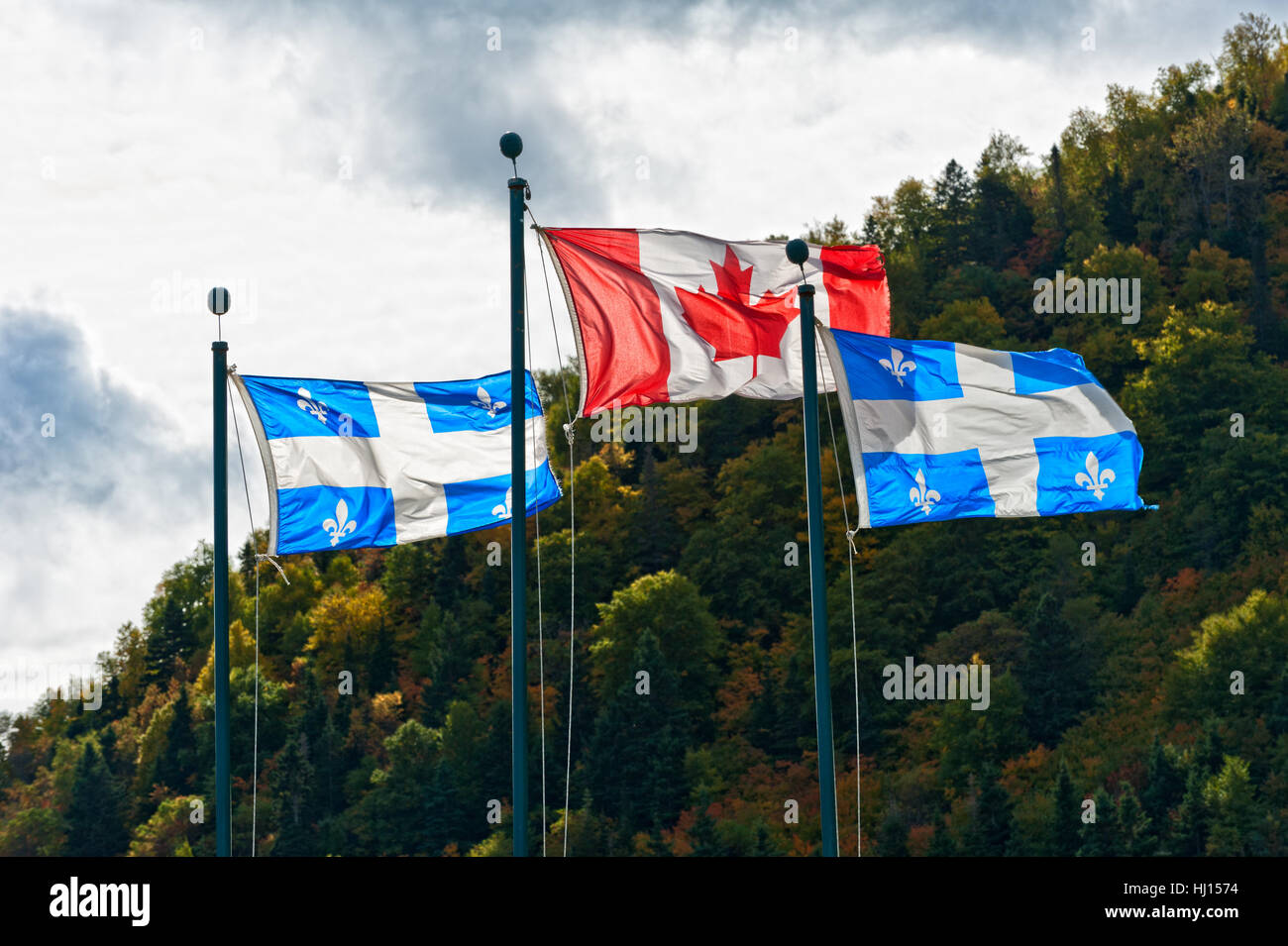 Canadian Maple Leaf Flag Flies High Resolution Stock Photography and ...