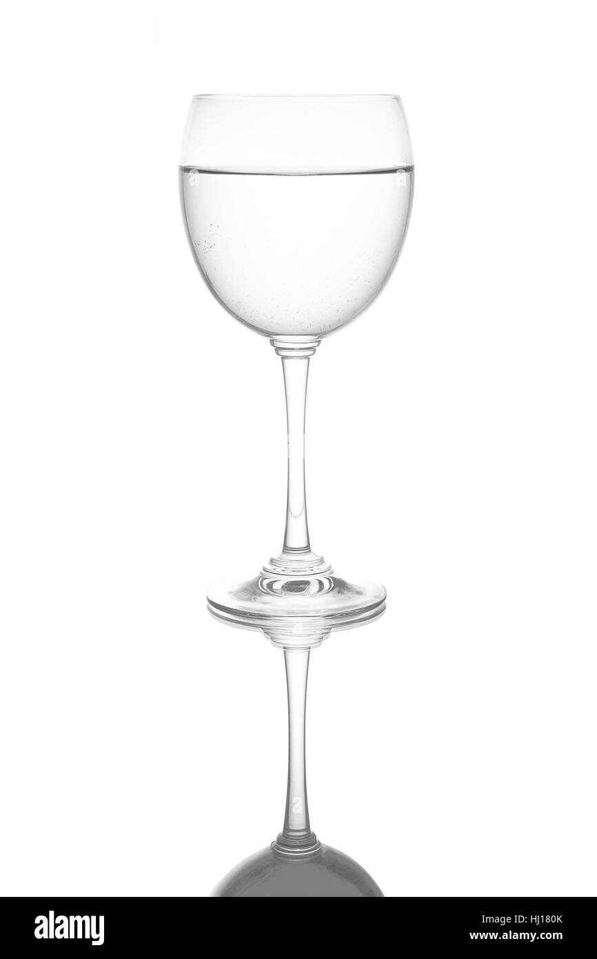 A single glass in front of white background Stock Photo - Alamy