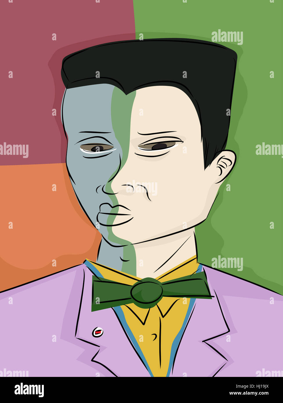 Cartoon art guy hi-res stock photography and images - Alamy