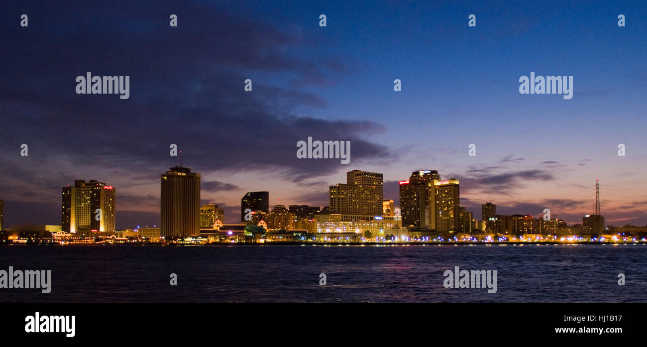 blue, tower, travel, city, town, night, nighttime, lights, sunset, new ...