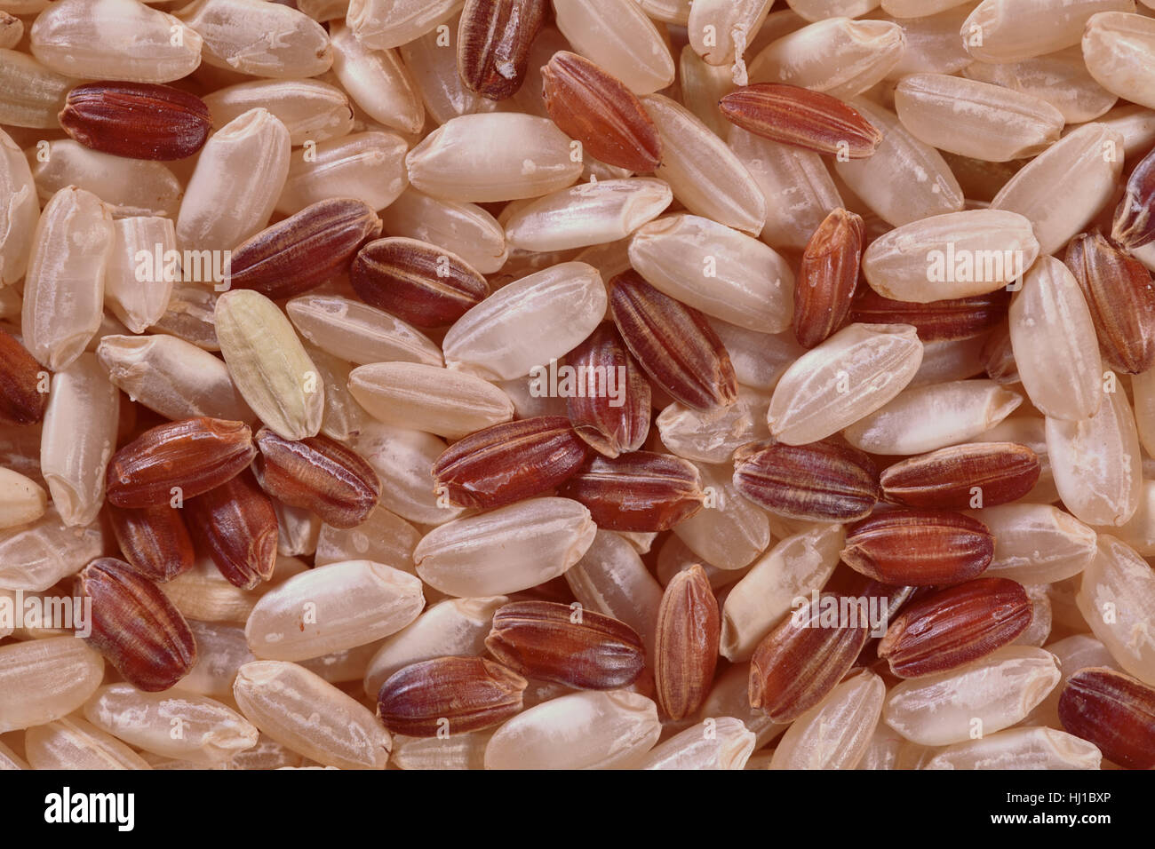 brown rice spilled on the table Stock Photo - Alamy
