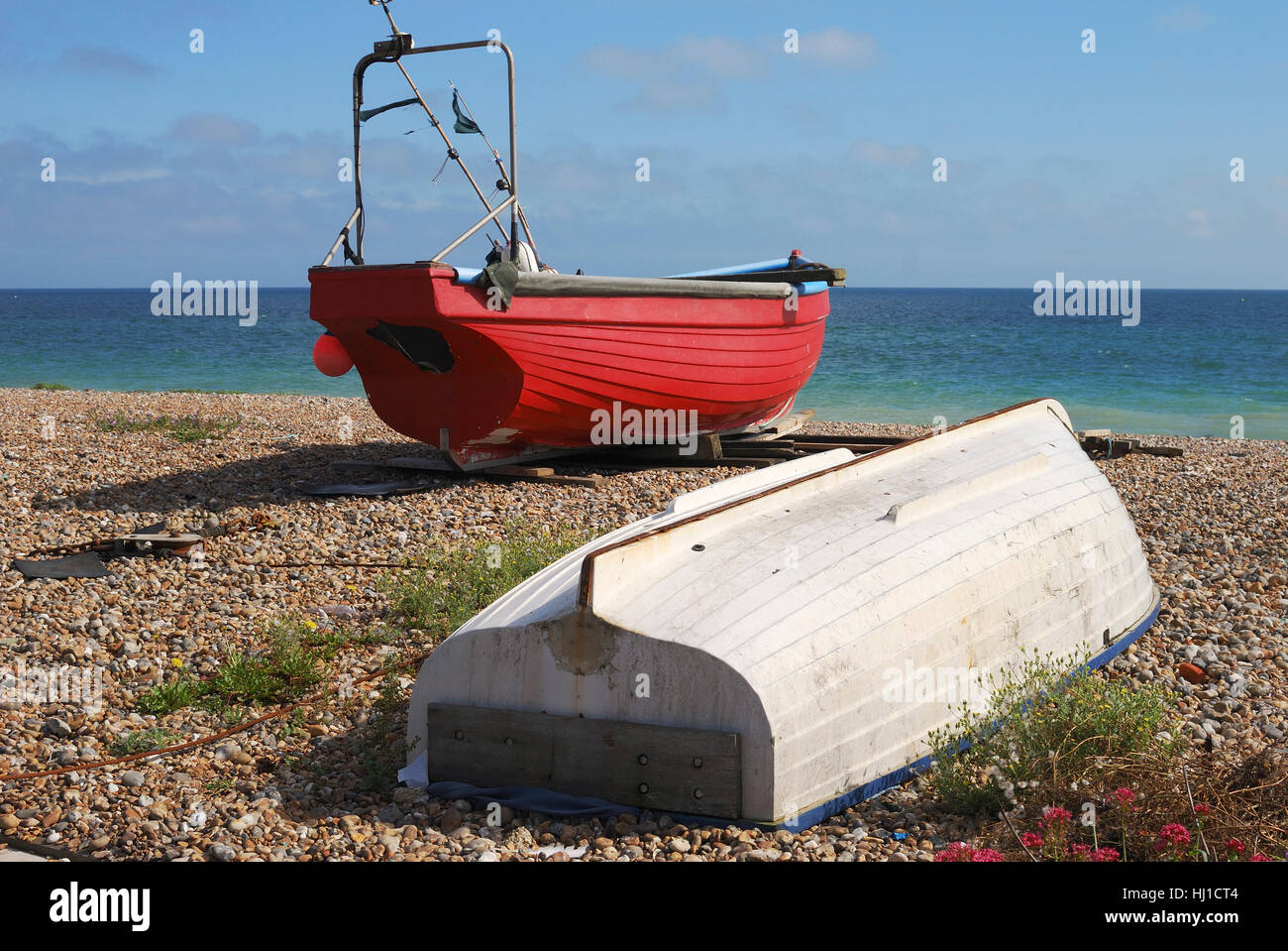 beach, seaside, the beach, seashore, england, boat, shingle, dingy ...