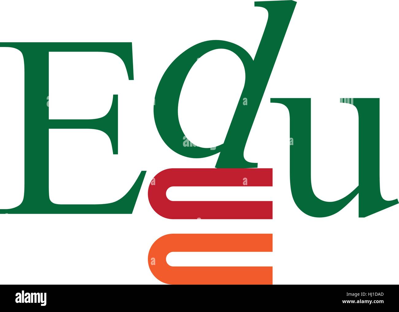 Edu Logo Concept Design. EPS 8 supported Stock Vector Image & Art - Alamy