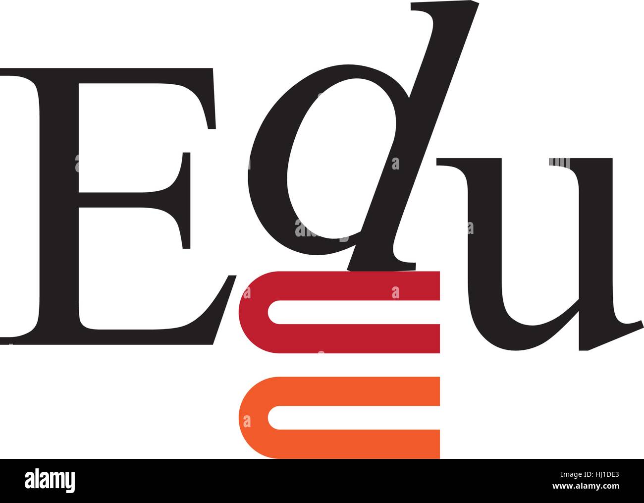 Edu Logo Concept Design. EPS 8 supported Stock Vector Image & Art - Alamy