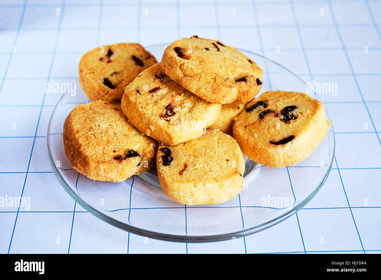 biscuit with dried fruit on a platter Stock Photo - Alamy