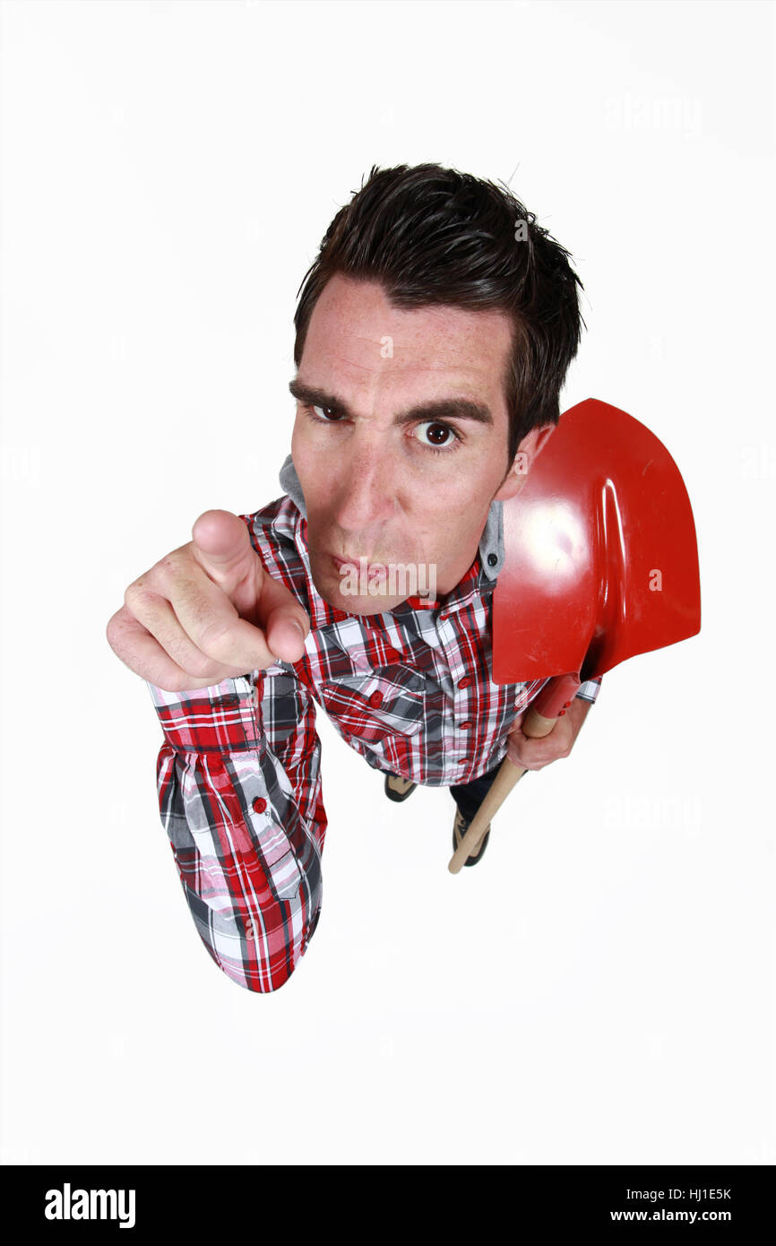 Angry gardener hi-res stock photography and images - Alamy