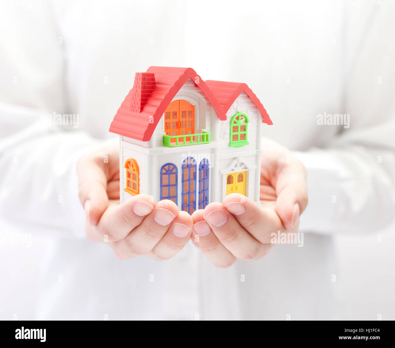 house, building, hand, hands, colour, model, design, project, concept ...