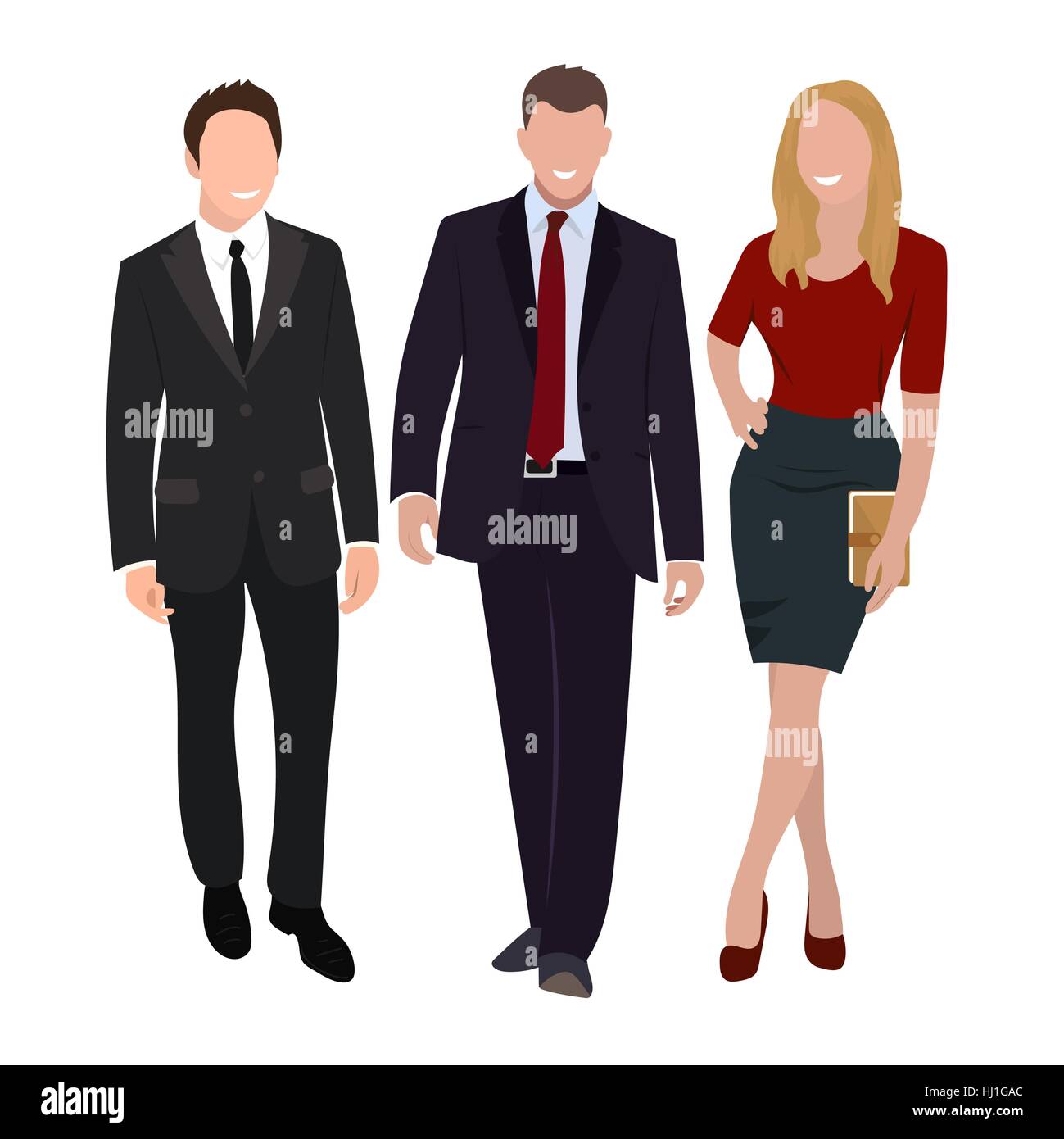 business people group human resources flat vector illustration Stock ...