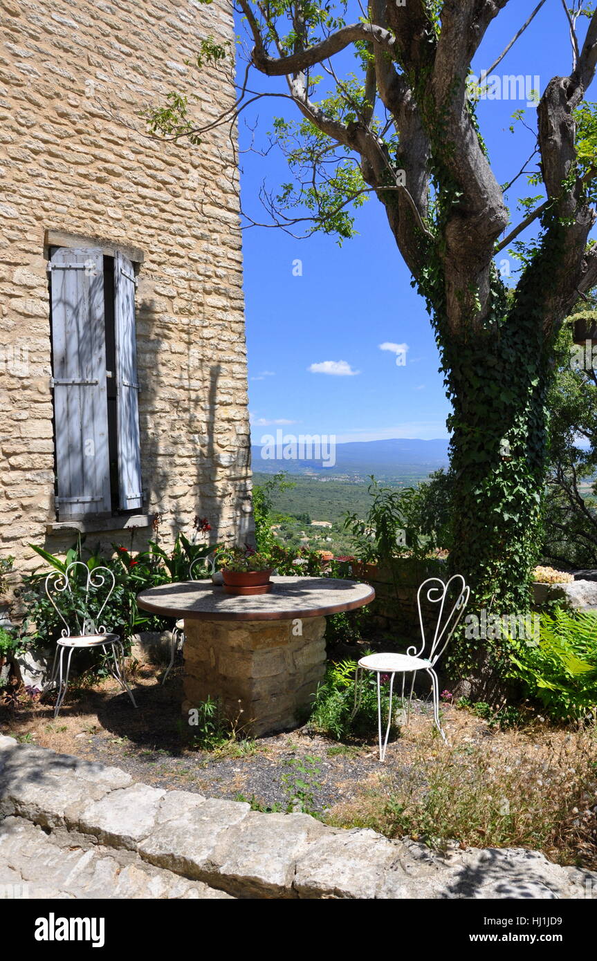 Scenery in village in Provence, France Stock Photo - Alamy
