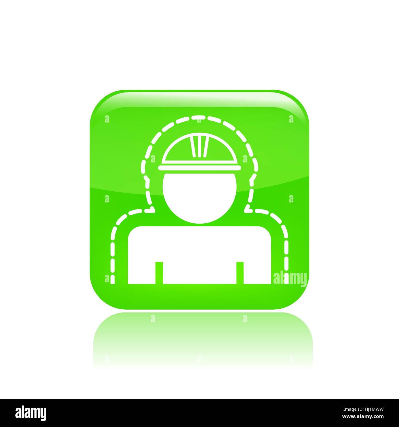 Vector illustration of single isolated worker protection icon Stock ...