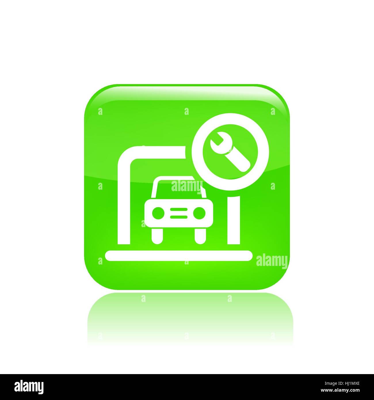 Vector illustration of single isolated car box icon Stock Photo - Alamy