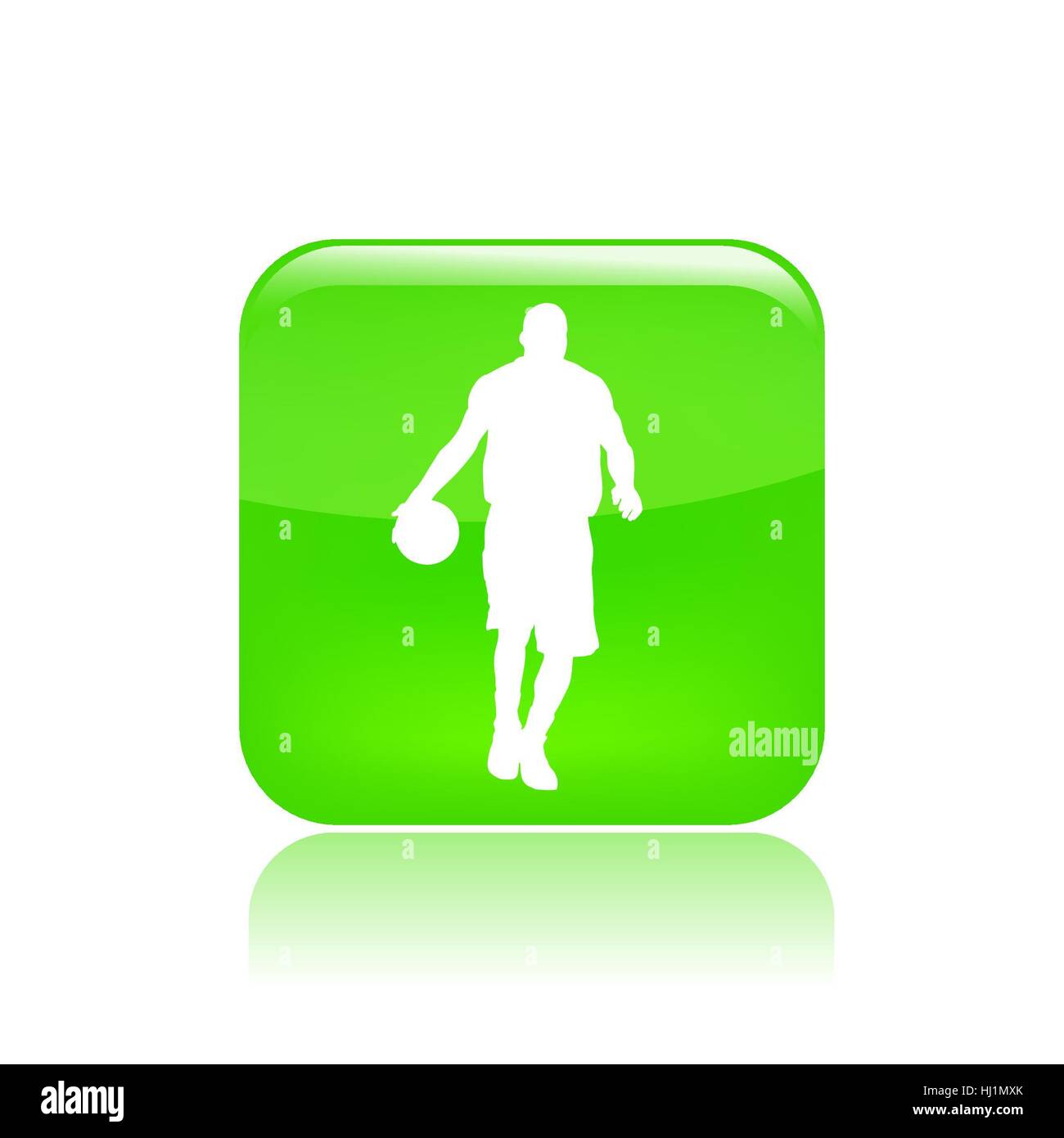 Vector illustration of single isolated basketball icon Stock Photo - Alamy