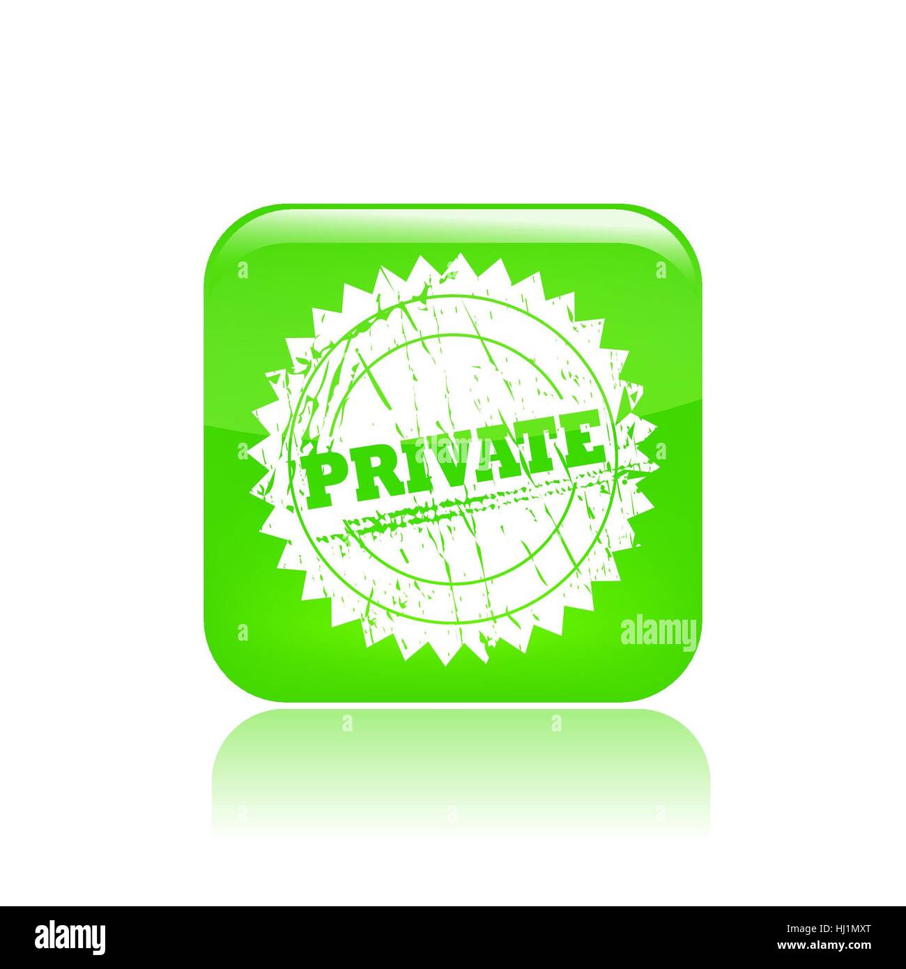 Vector illustration of single isolated private icon Stock Photo - Alamy