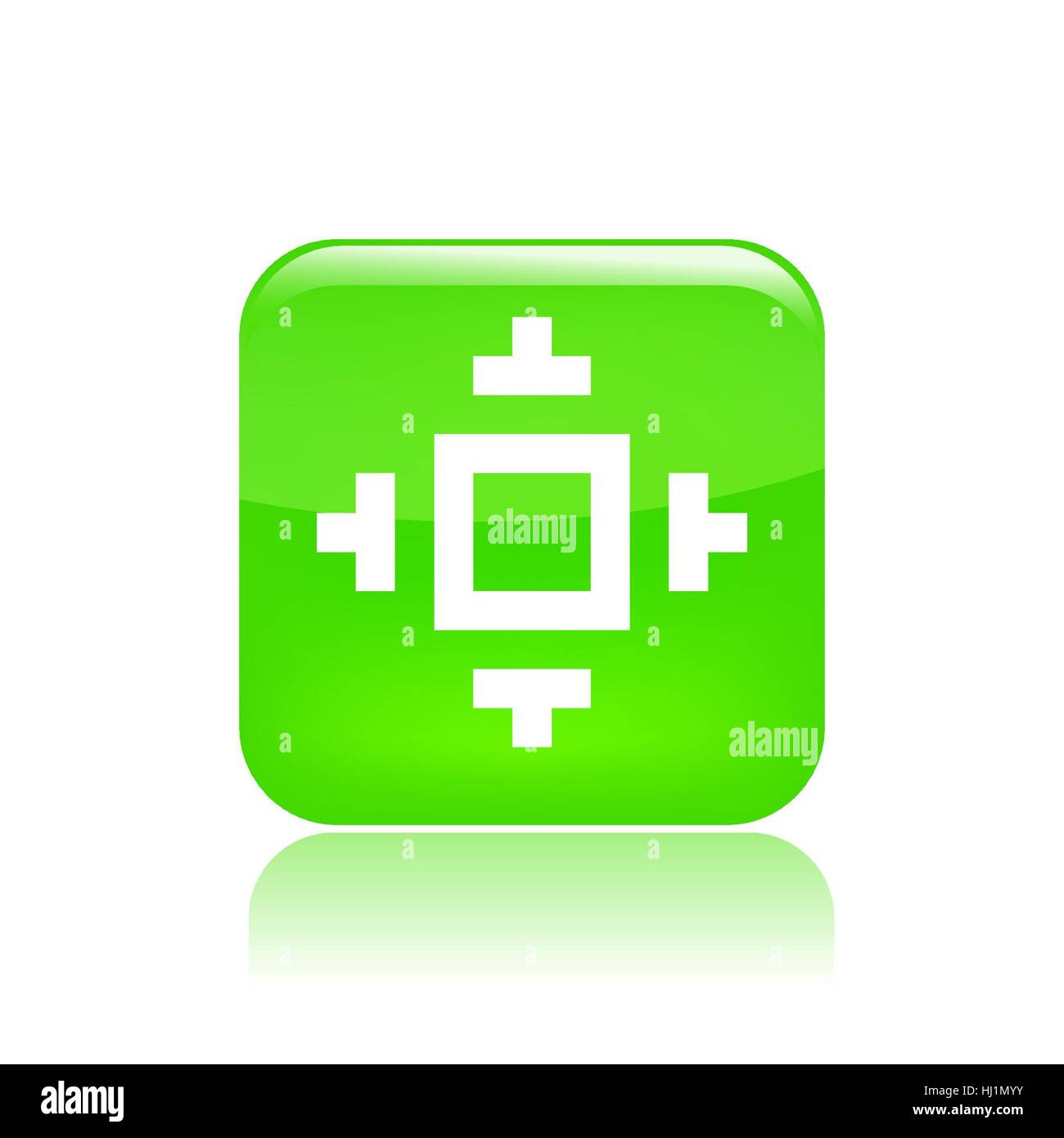 Vector illustration of single isolated pixel computer icon Stock Photo ...
