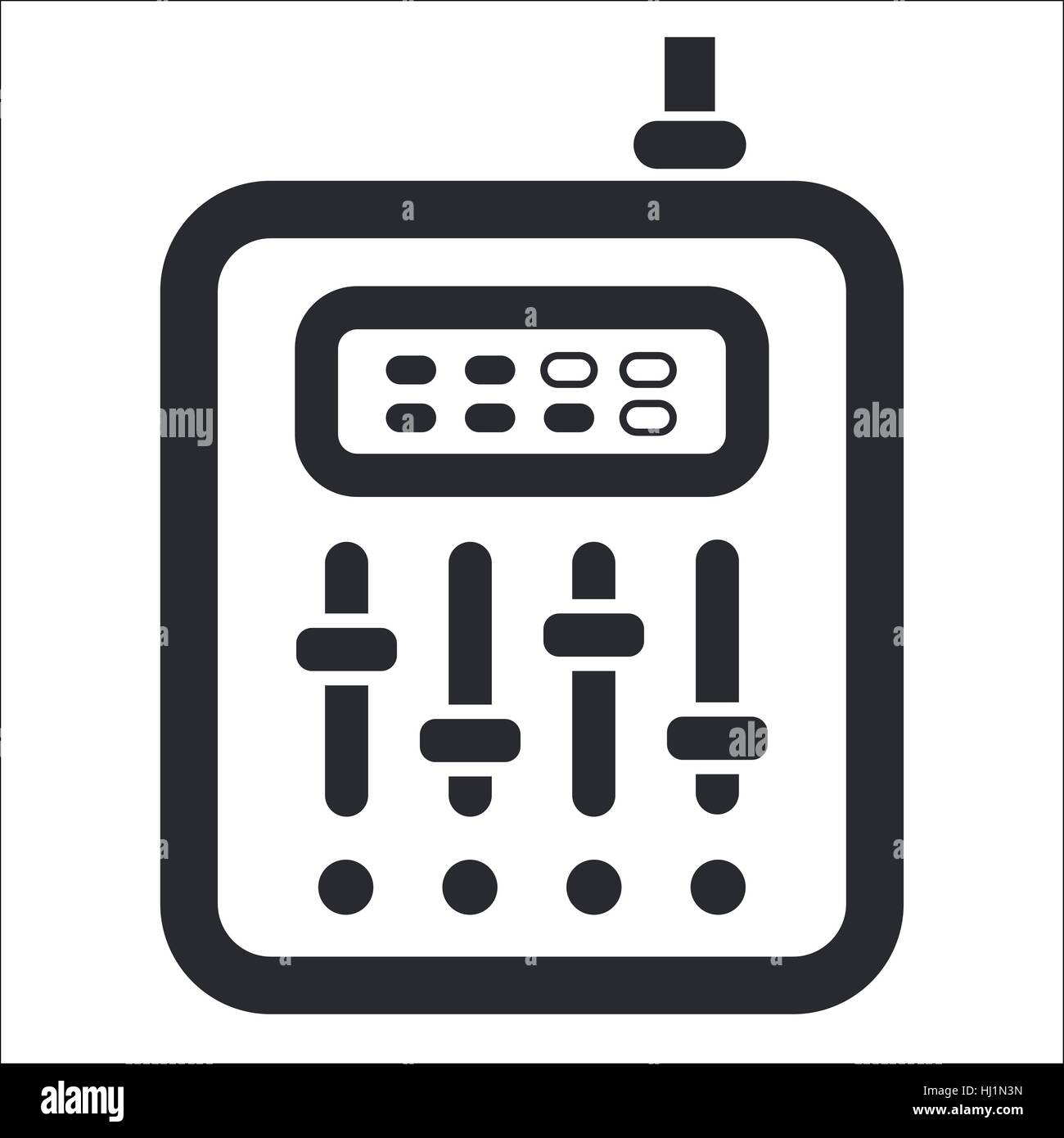 Vector illustration of single isolated mixer icon Stock Photo - Alamy