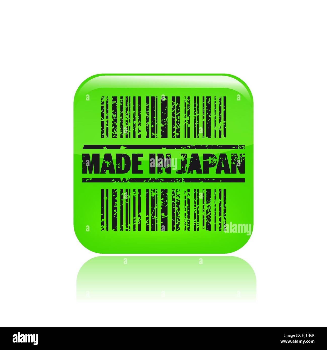 Vector illustration of single isolated made in Japan icon Stock Photo ...