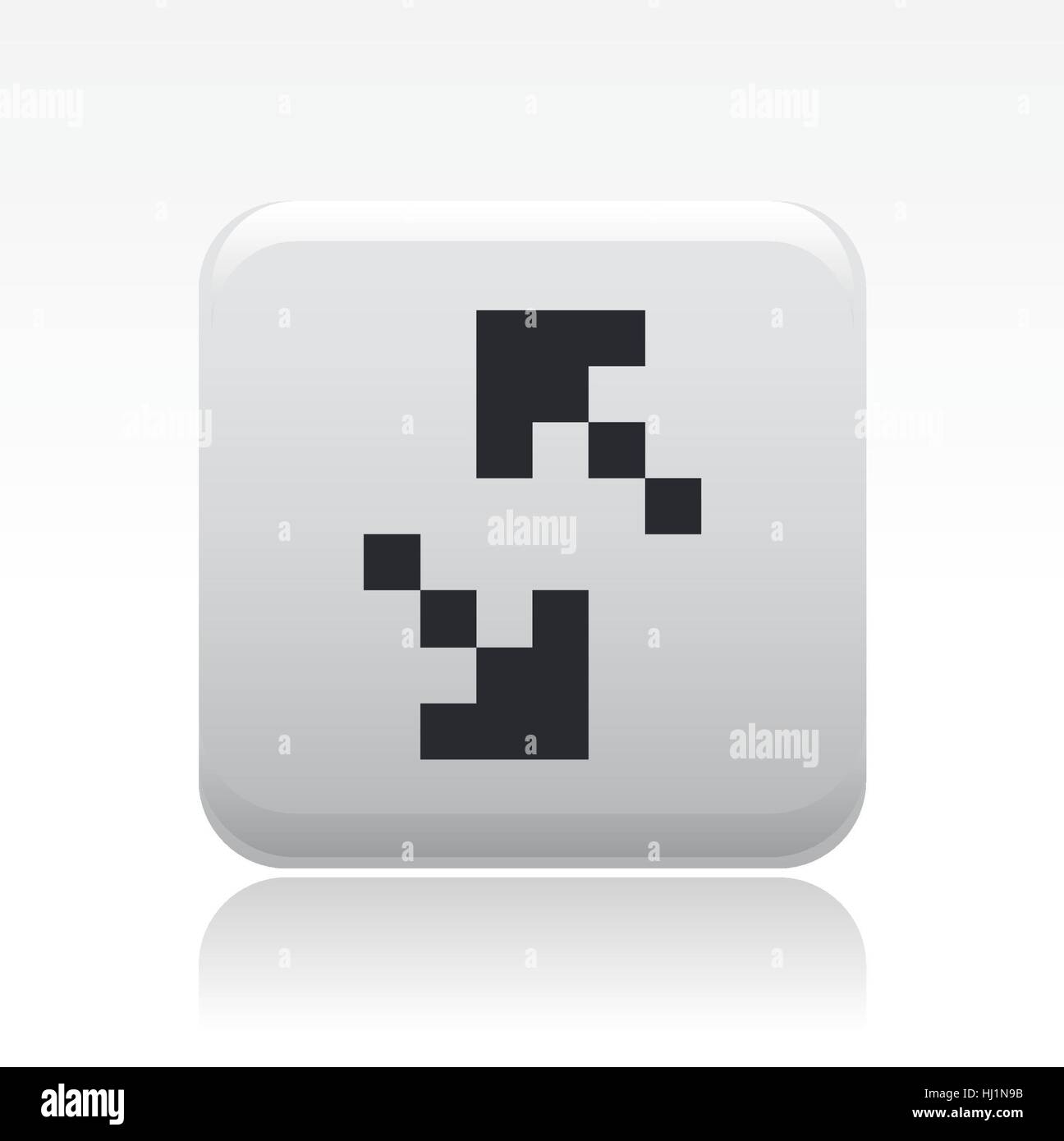 Vector illustration of single isolated pixel icon Stock Photo - Alamy