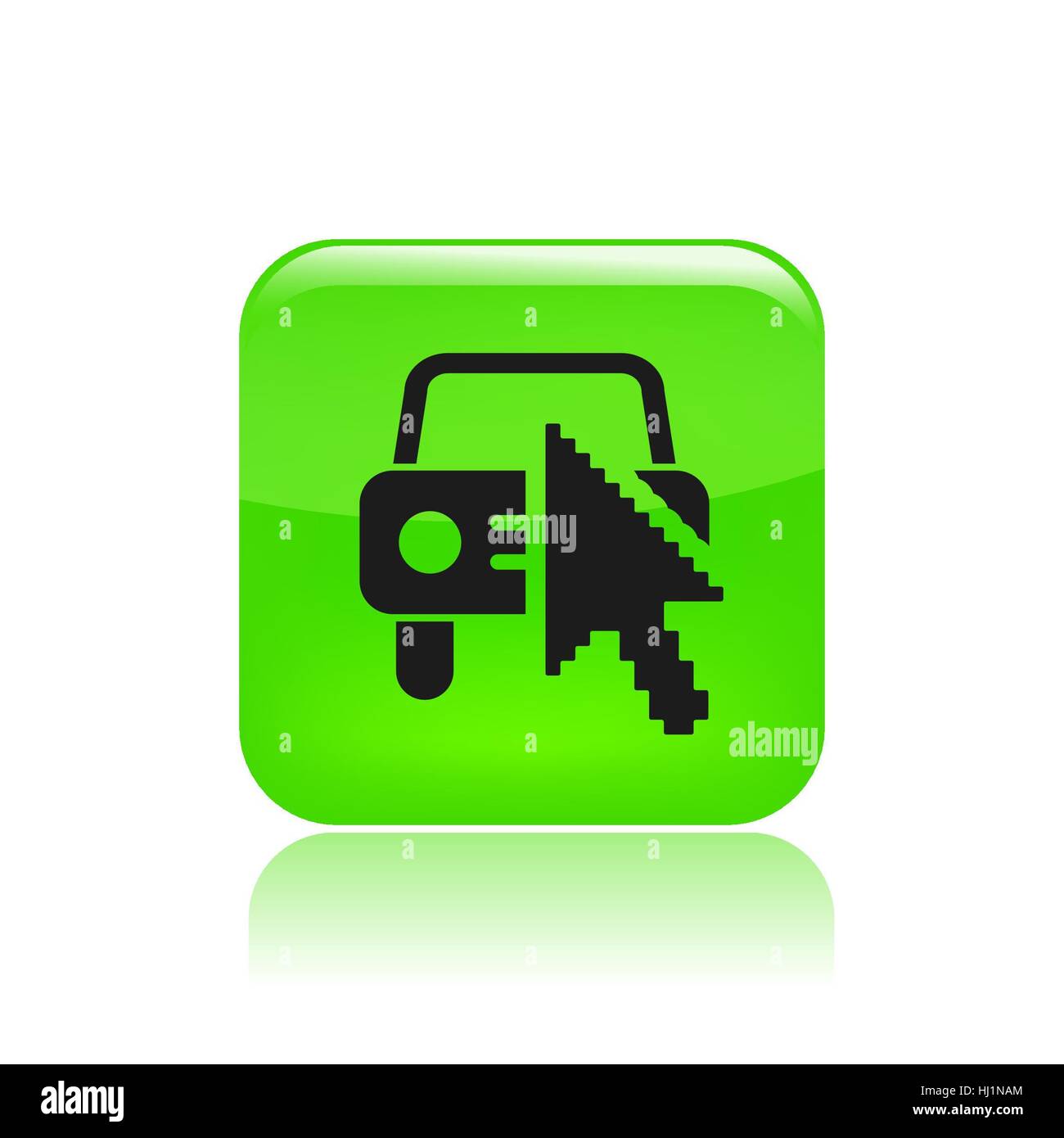 Vector illustration of single isolated website car icon Stock Photo - Alamy