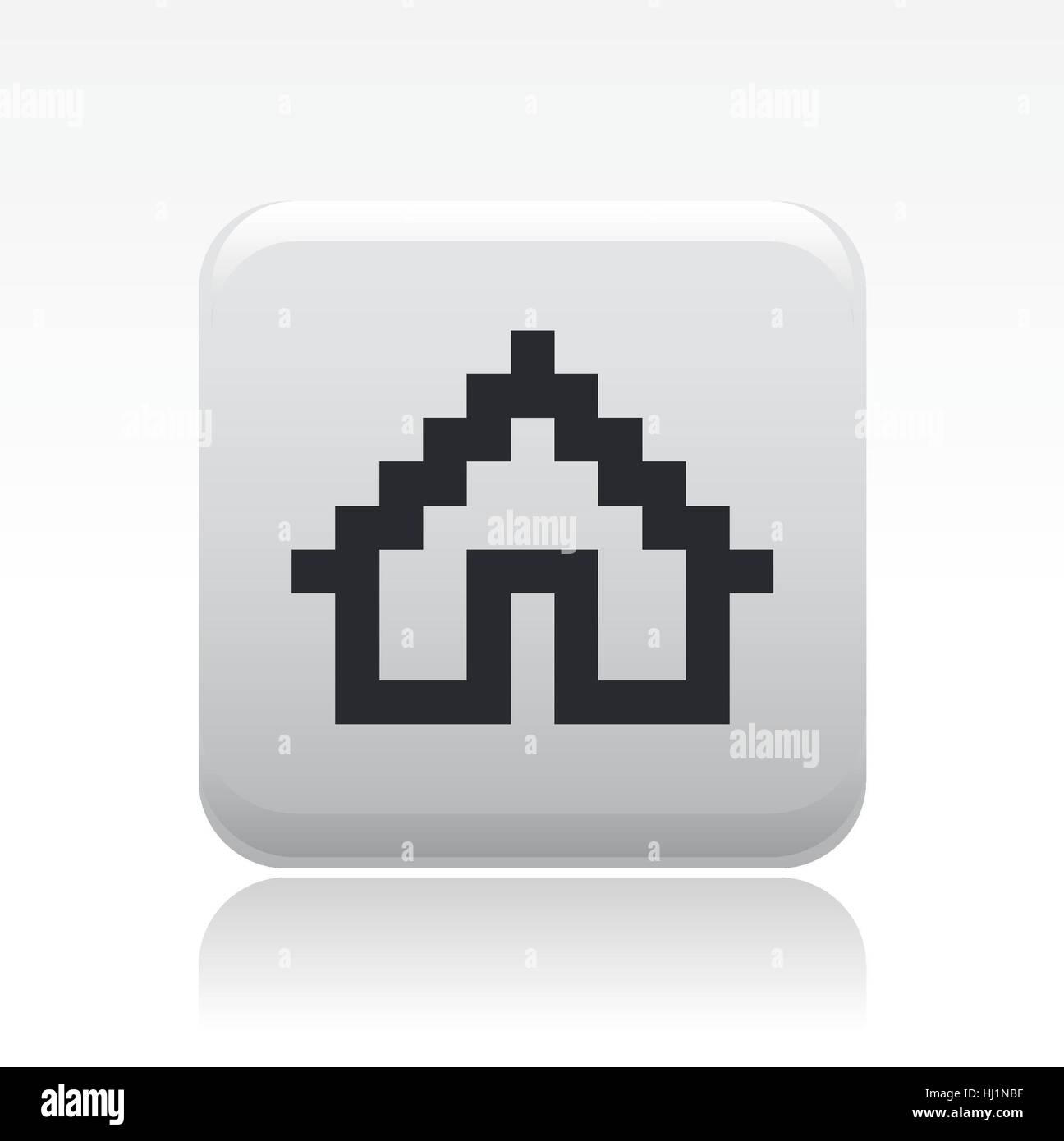 Vector illustration of single isolated pixel icon Stock Photo - Alamy