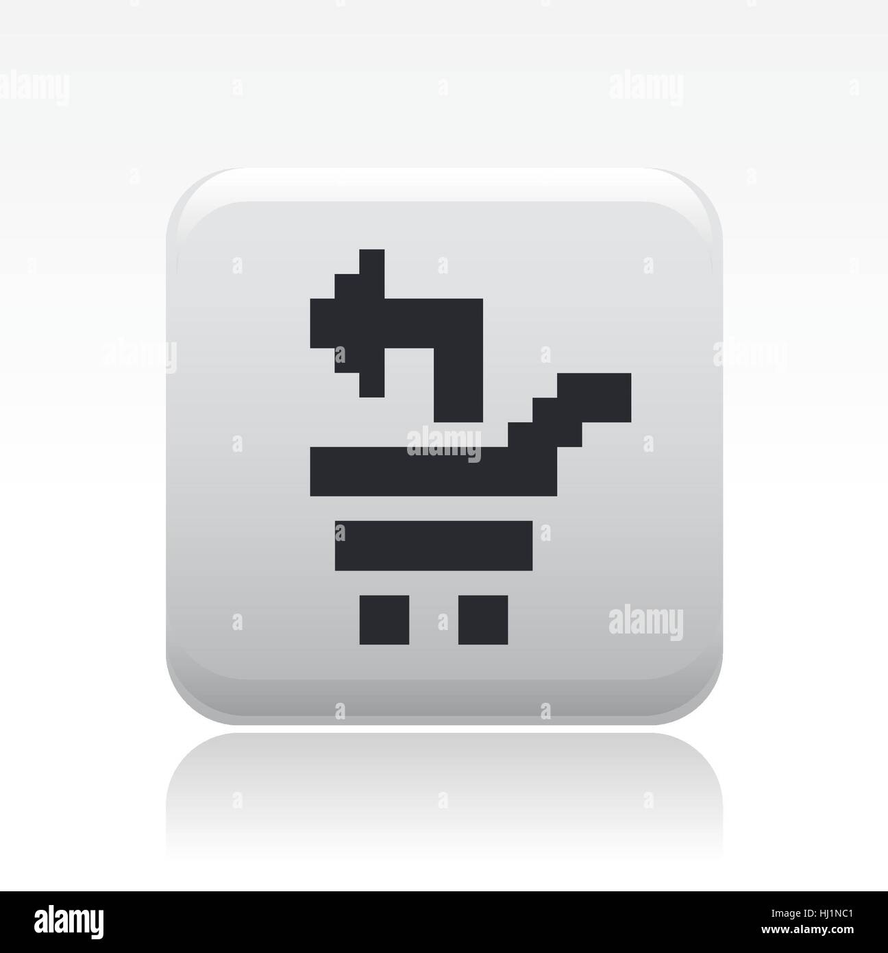 Vector illustration of single isolated pixel icon Stock Photo - Alamy