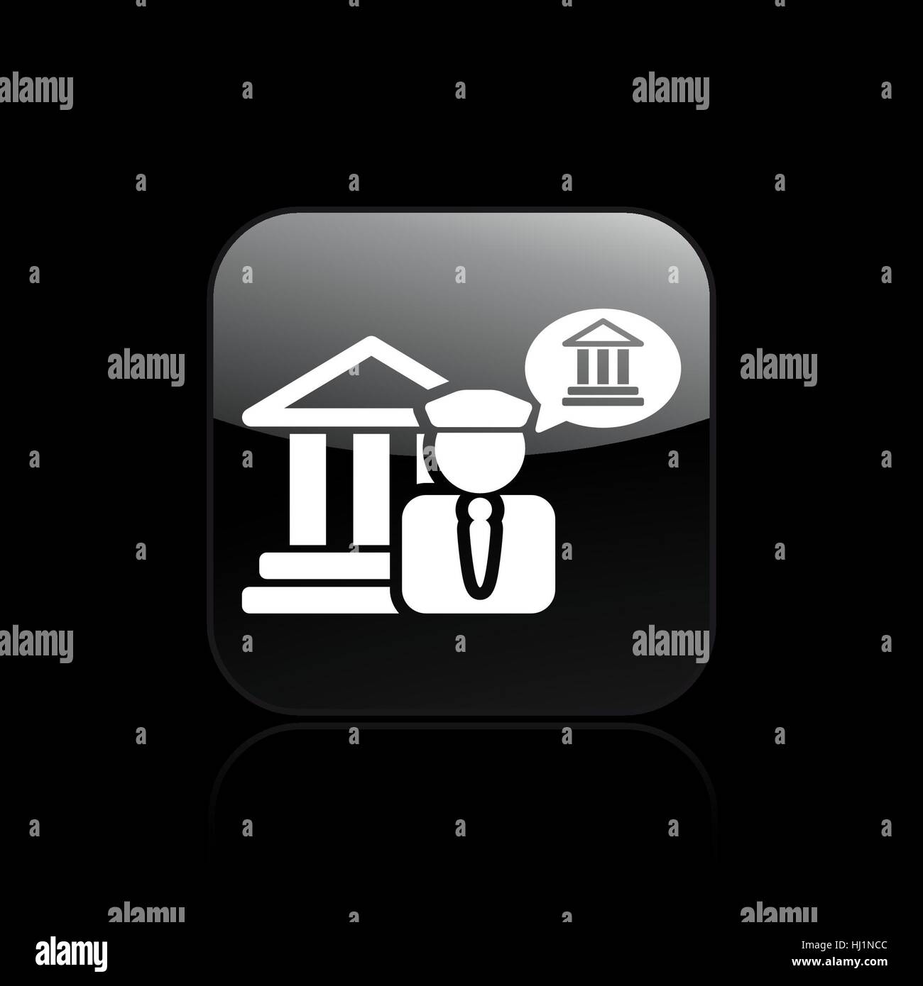Vector illustration of single isolated museum guide icon Stock Photo ...