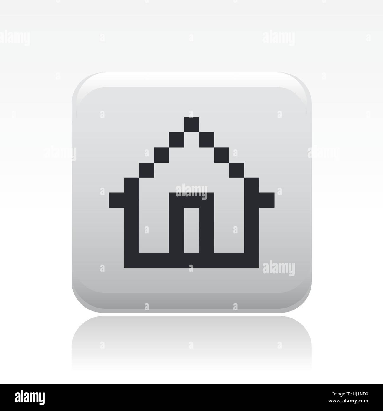 Vector illustration of single isolated pixel icon Stock Photo - Alamy