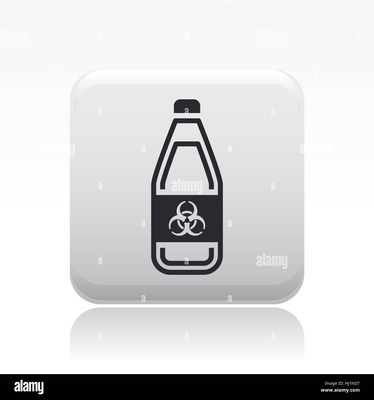Vector illustration of single isolated danger bottle icon Stock Photo ...