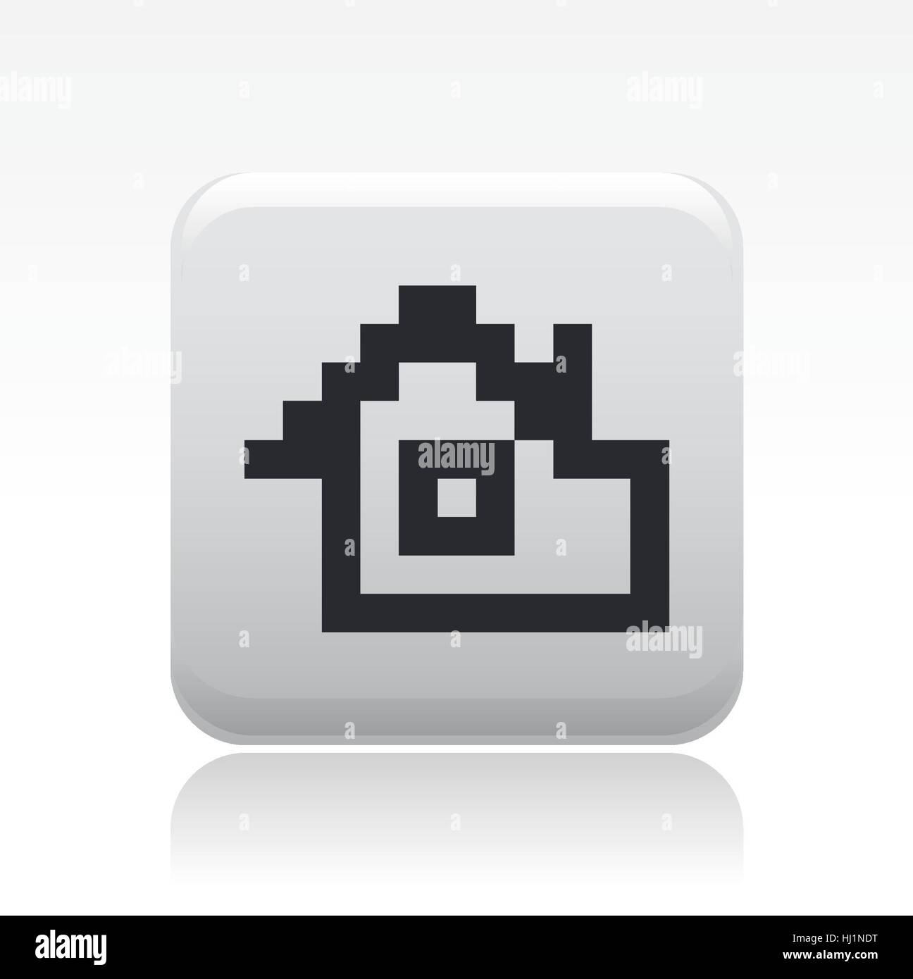 Vector illustration of single isolated pixel icon Stock Photo - Alamy
